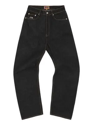 Supreme Paneled Stripe Baggy Jean - Black | Editorialist