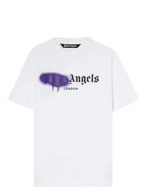 Palm Angels Sprayed Logo T-shirt - White