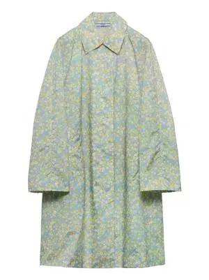 Prada Printed Re-nylon Raincoat - Blue