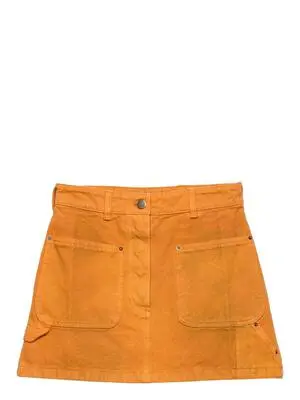 Prada Canvas Mini Skirt - Orange