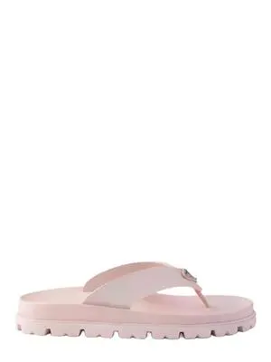 Prada Triangle Flat Sandals - Pink