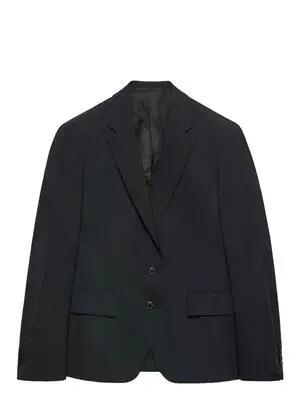 Prada Wool Single-breasted Jacket - Blue