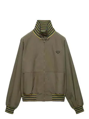 Prada Poplin Turtleneck Jacket - Green