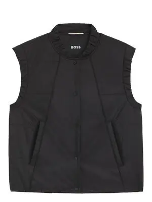 BOSS Water-repellent Gilet With Wadding - Black