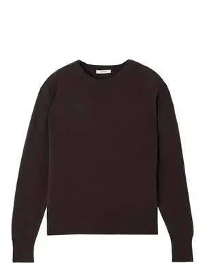 LEMAIRE Wool And Cashmere-blend Sweater - Dark Brown