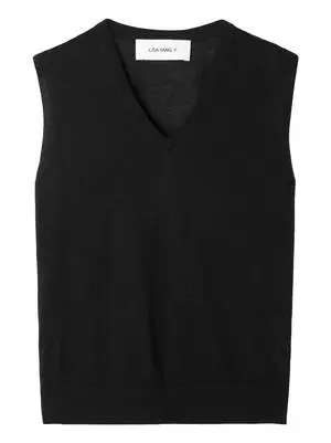 LISA YANG Lauri Cashmere Vest - Black