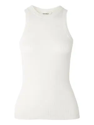 LISA YANG Amya Ribbed Tank - Off-white