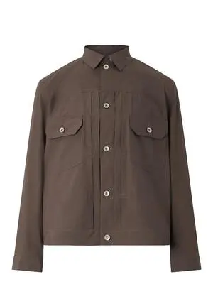 Sacai Cotton-poplin Chore Jacket - Brown