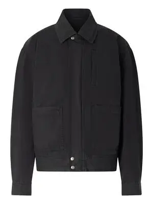 Dries Van Noten Cotton-blend Blouson Jacket - Black