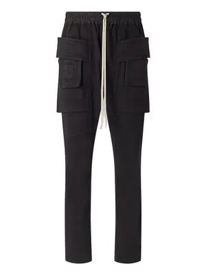 Rick Owens Creatch Tapered Cargo Trousers - Black