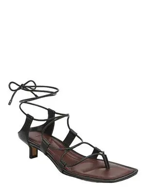 Vince Paulette Ankle Wrap Sandal - Black