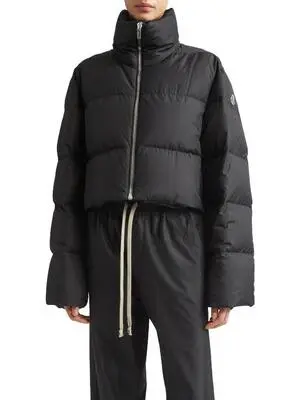Moncler Cyclopic Crop Down Puffer Jacket - Black