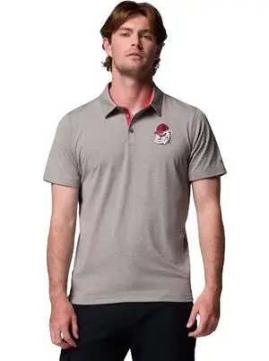 Columbia Georgia Bulldogs Tech Trail Polo - Gray