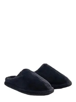 Mango Faux Fur Slipper - Night Blue