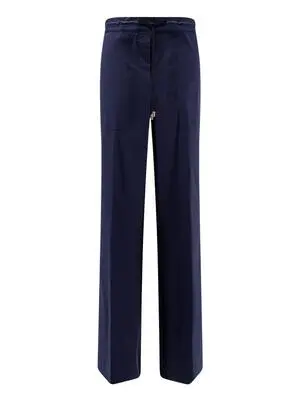 SEMICOUTURE Stretch Cotton Trousers - Blue