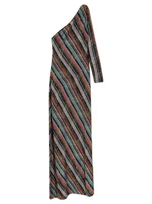 Missoni Viscose Blend Long Dress With Chevron Pattern - Multicolor