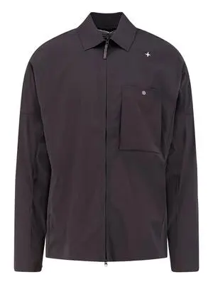Stone Island Shirt With Zip - Grey