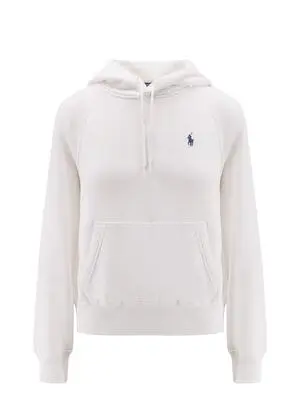 Polo Ralph Lauren Hooded Cotton Sweatshirt - White