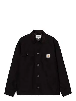 Carhartt Work In Progress Michigan Coat Cotton Long Jacket - Black