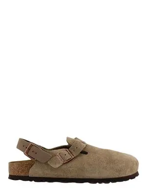 BIRKENSTOCK Tokio Ii Suede Mule - Beige