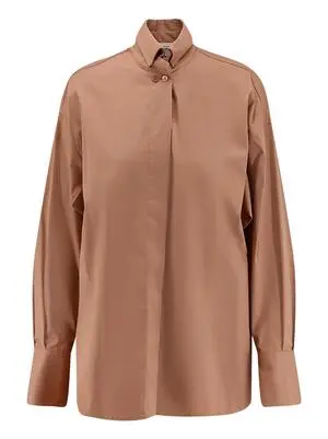 SEMICOUTURE Oversize Cotton Shirt - Pink