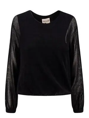 SEMICOUTURE Cotton Sweater - Black