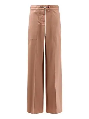 SEMICOUTURE Stretch Cotton Trousers - Pink