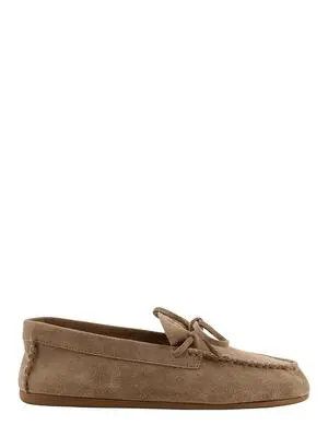Miu Miu Suede Loafers - Beige