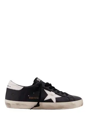 GOLDEN GOOSE Super Star Leather Sneakers - Black