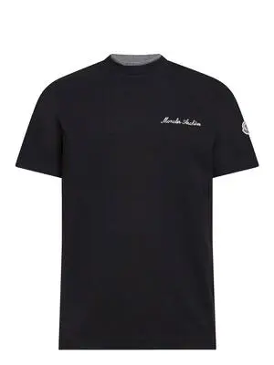 Moncler Organic Cotton Tshirt - Black