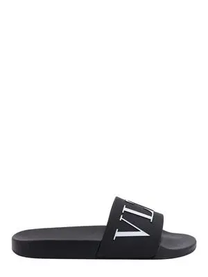 Valentino Garavani Rubber Slides - Black