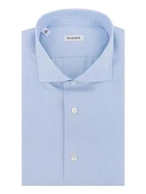 NUGNES 1920 Cotton Shirt - Blue