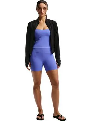 Nike Zenvy High-waisted 5" Biker Shorts - Blue