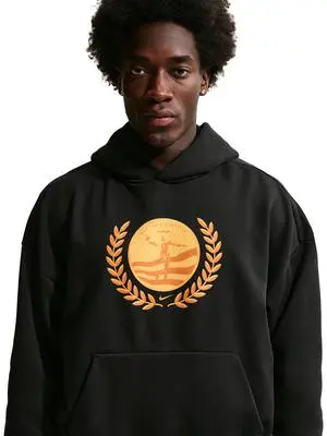 Nike Lebron "out For Redemption" Therma-fit Brushed Basketball Pullover Hoodie - Black
