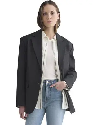 Everlane Tailored Drape Blazer Black