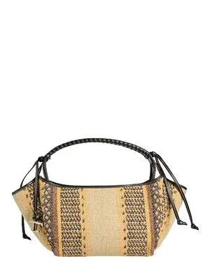 TOD'S Handbag In Leather And Jute - Black