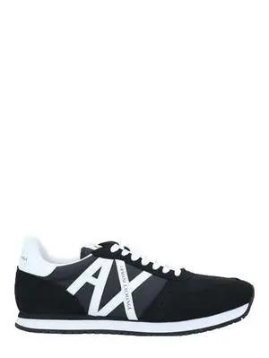Armani Exchange Sneakers In Polyamide And Polyurethane - Black