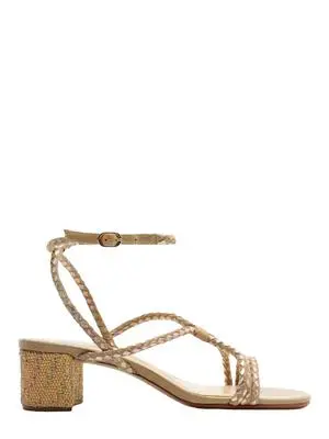 ALEXANDRE BIRMAN Elba Braided High Heel Sandals - Neutrals