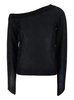 Federica Tosi Off-shoulder Knitwear - Black