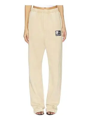 We11Done Teddy Id Jersey Pant - Beige