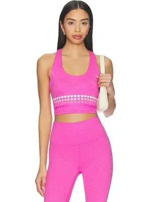 Beach Riot Yara Sports Bra In Fuchsia - Electric Pink