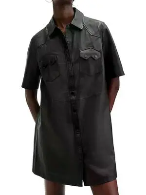 ALLSAINTS Rock Leather Mini Dress