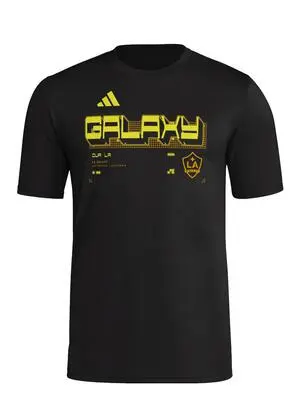 Adidas La Galaxy Short Sleeve Pregame T-shirt - Black / Multi