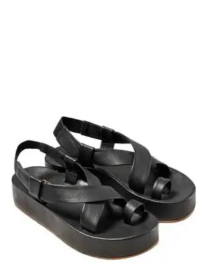 Beek Caracara Platform Slingback Sandal - Black