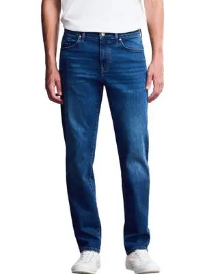 GENERAL DENIM WORKS Route Athletic Fit Tapered Leg Jeans - Deep
