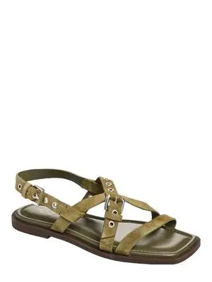 Rag & Bone Harlow Strappy Sandals - Olive Suede