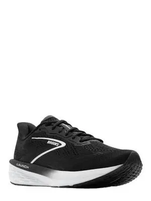 Brooks Launch Running Sneaker - Black/grey/white