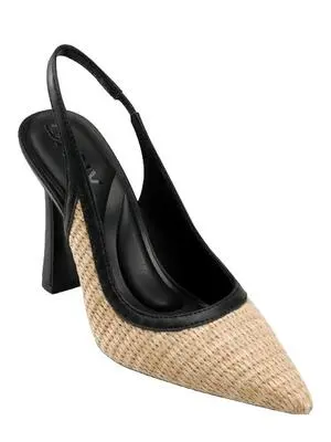 Dkny Cinette Slingback Pumps - Natural/black