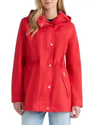 Hunter Adela Hooded Waterproof Jacket - Hunter Red