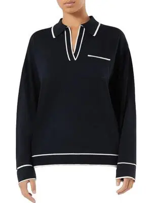Marina Rinaldi Ridente Silk & Cotton Sweater - Midnight Blue
